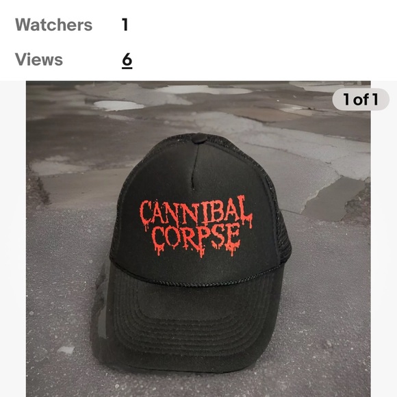 Accessories | Black Cannibal Corpse Hat | Poshmark